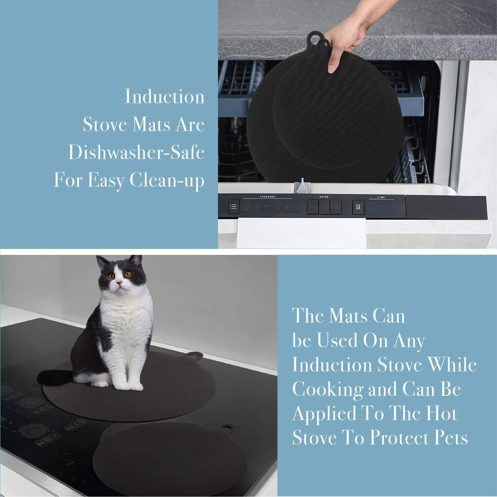 Silicoen Heat Diffuser Pads Induction Cooktop Mats - OECO