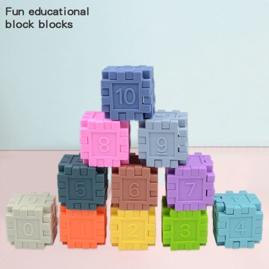 Building blocks silicone creative digital puzzle for education - OECO